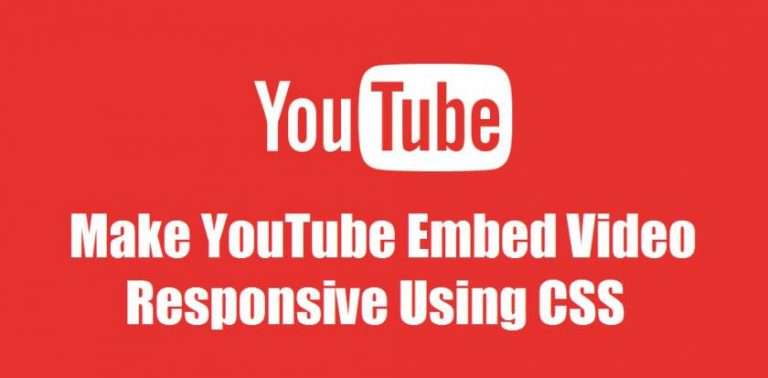 Make YouTube Embed Video Responsive Using CSS - CodeSpeedy