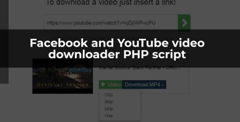 Facebook and YouTube video downloader PHP script - CodeSpeedy