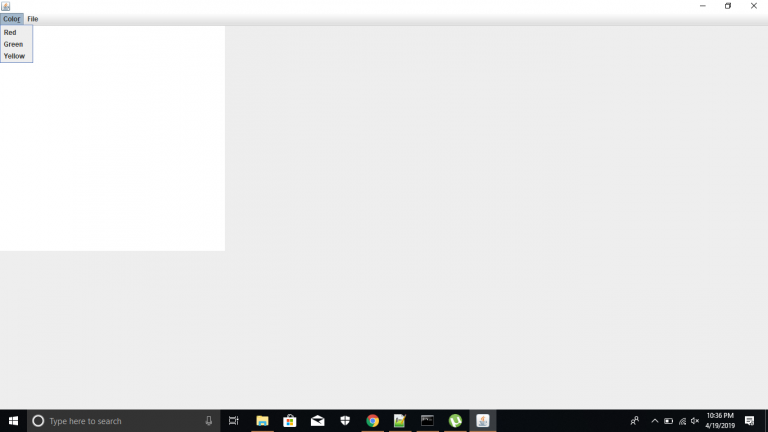 Create Menu Bar And Menu Item On Frame Java Swing Codespeedy