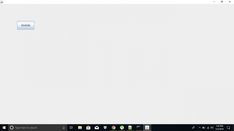 Create a Digital watch with swing in java - CodeSpeedy
