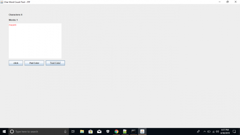 How to create a Word count app with java swing - CodeSpeedy