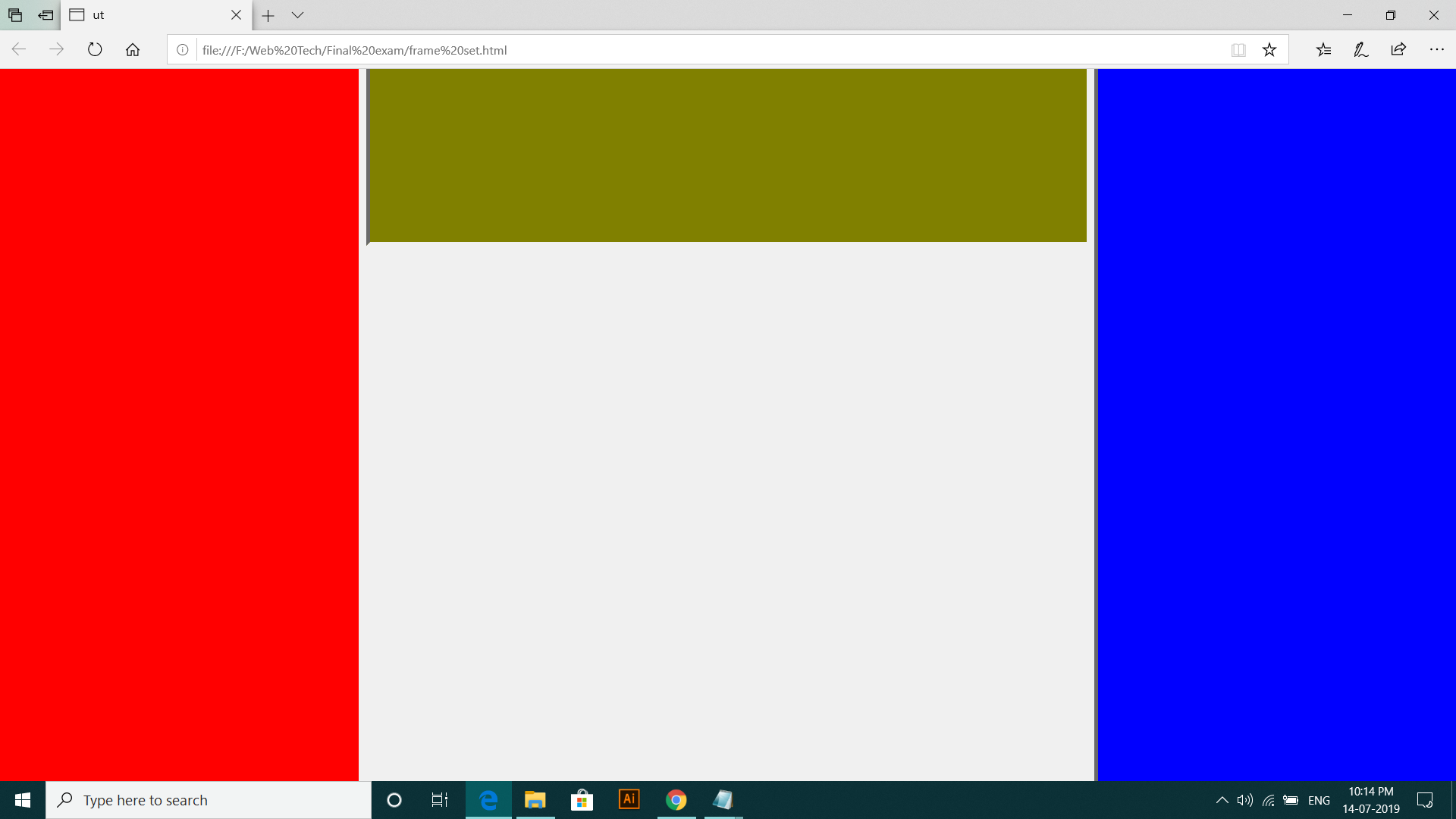 How To Do Partition Using Frameset Tag In JavaScript CodeSpeedy