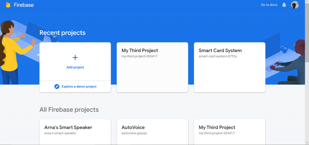 Setting up a Firebase database and connect it with Python Program