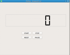 Digital stopwatch GUI Application in Python - PyQt5 - CodeSpeedy