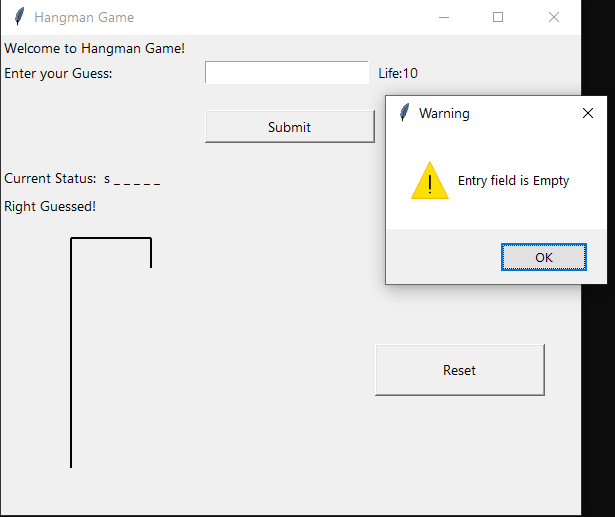 Hangman Game With GUI In Python Using Tkinter CodeSpeedy