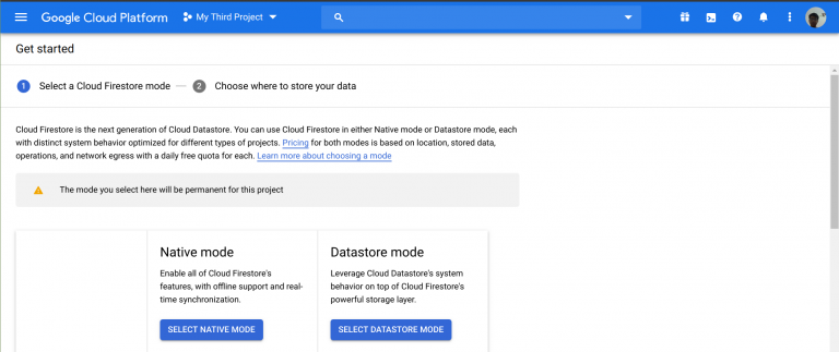Setting up a Firebase database and connect it with Python Program