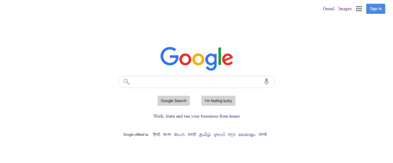 Replicate the google.com page design using HTML and CSS