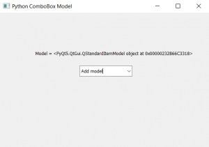 How to get the model of ComboBox in PyQt5 - CodeSpeedy