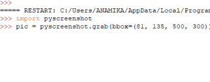 How to capture a particular portion of a screen in Python - CodeSpeedy