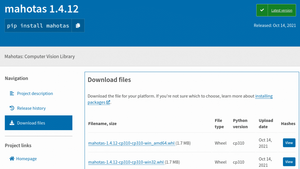 How to install Mahotas in Python - CodeSpeedy
