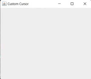How to Add a Custom Cursor in JFrame - CodeSpeedy