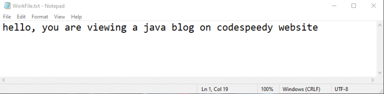 How to overwrite a file in Java - CodeSpeedy