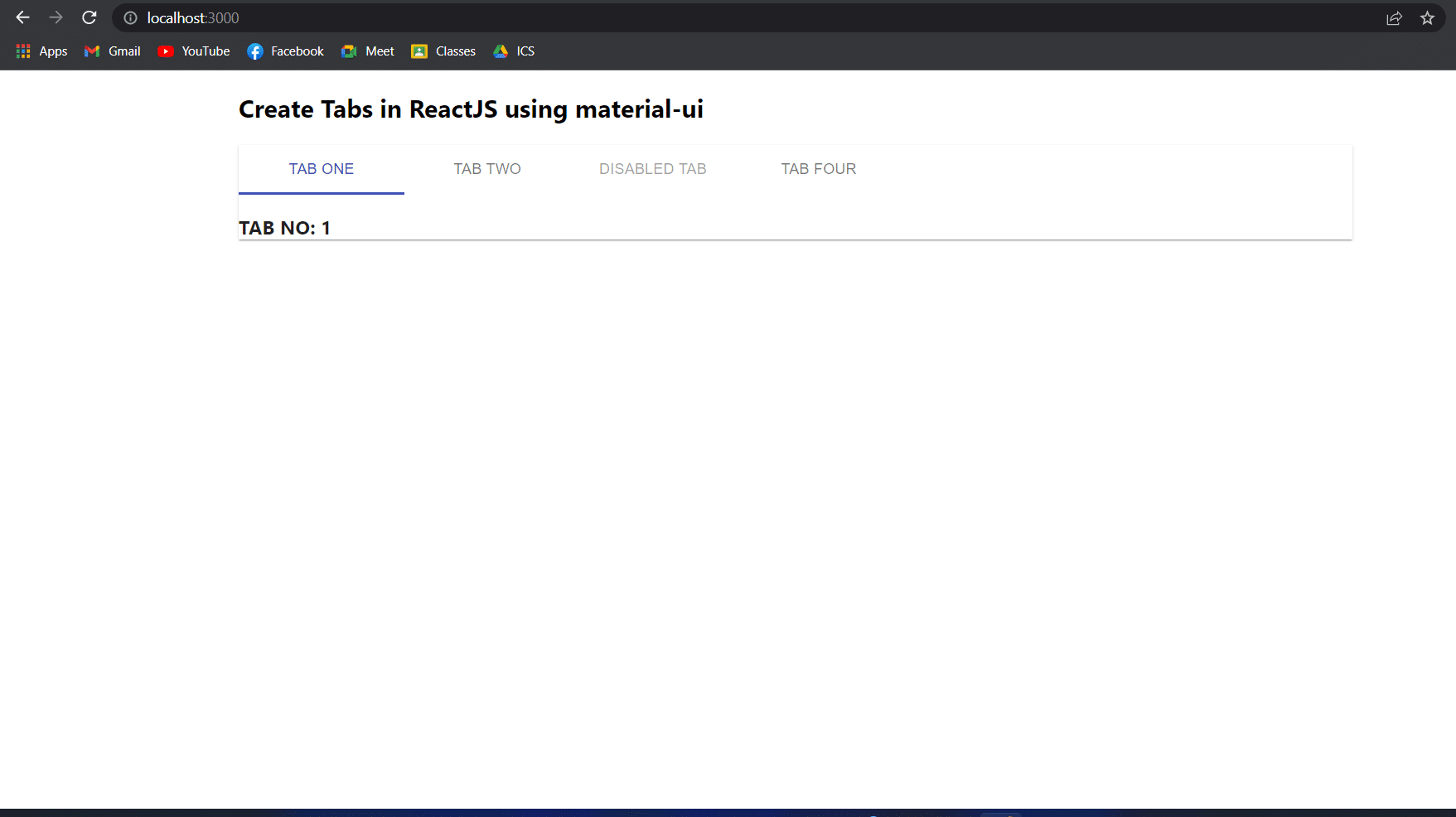 How To Create Tabs In ReactJS CodeSpeedy