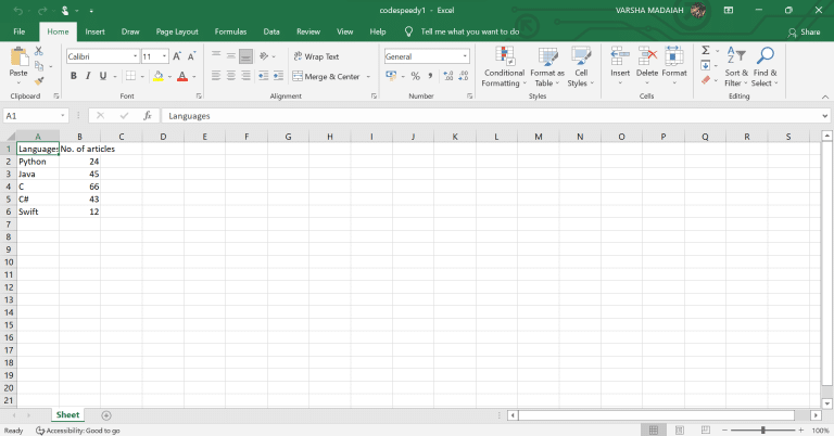 Easy example of openpyxl iter_rows() - CodeSpeedy