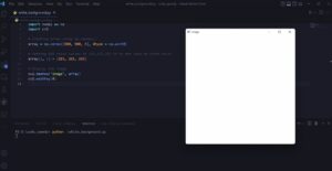 Create a white background using OpenCV in Python