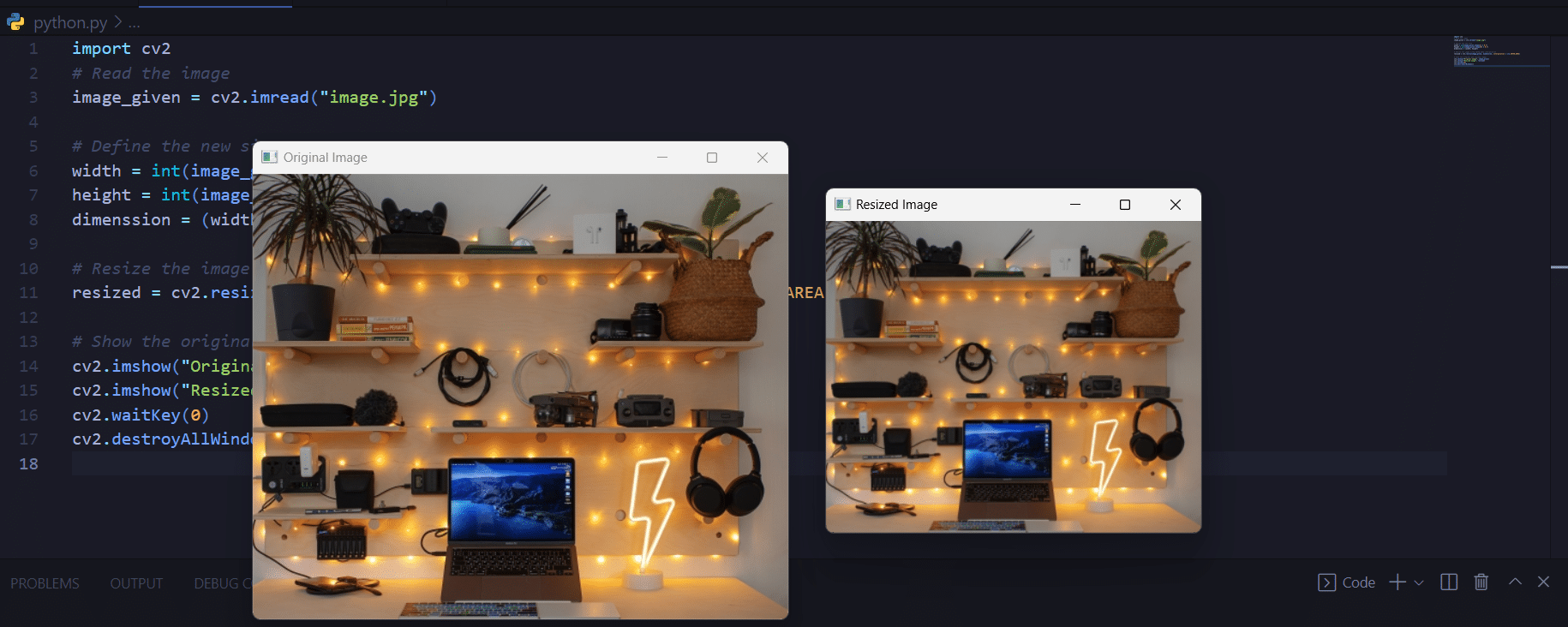 OpenCV INTER AREA With Its Example CodeSpeedy