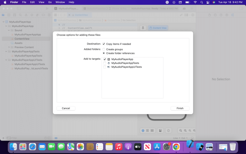 Play audio file in SwiftUI - CodeSpeedy