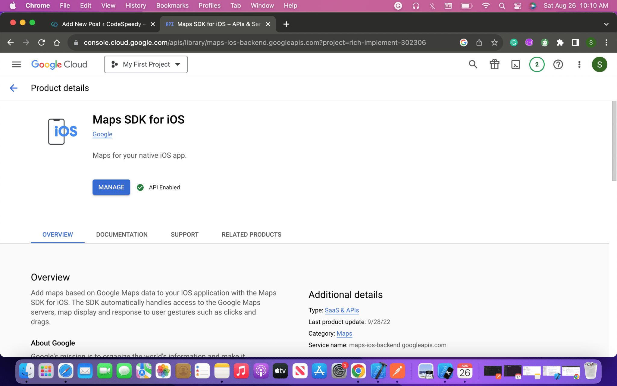Google Maps Integration in SwiftUI - CodeSpeedy