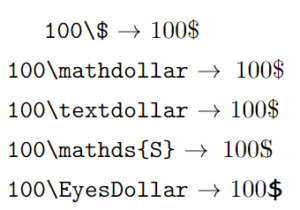 How to get dollar sign ($) in LaTeX? - CodeSpeedy