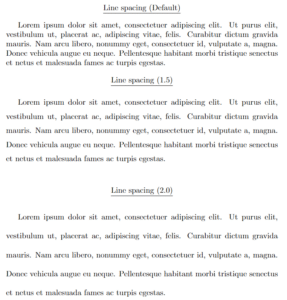 How to change line spacing in LaTeX? - CodeSpeedy