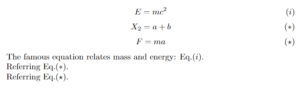 How do you reference an equation in LaTeX? - CodeSpeedy