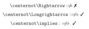 Implies (⇒) and does not imply (⇏) symbol in LaTeX - CodeSpeedy
