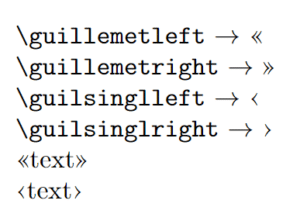 Guillemets (»«) symbol in LaTeX - CodeSpeedy