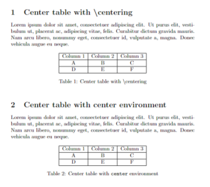 Center (horizontally and vertically) a table in LaTeX - CodeSpeedy