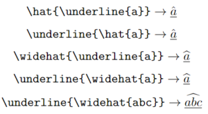 Put hat(â, ṟ̂) symbol over a letter or an underlined letter in LaTeX ...
