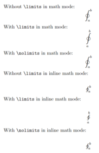 Closed or Contour integral (∮, ∲) in LaTeX - CodeSpeedy