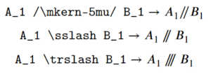 Parallel (∥, ∦) and Double forward slash (⫽) symbol in LaTeX - CodeSpeedy