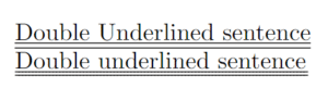 Different types of underline in LaTeX - CodeSpeedy