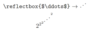 Inverse Diagonal three dots symbol in LaTeX - CodeSpeedy