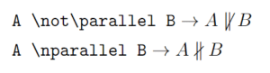 Parallel (∥, ∦) and Double forward slash (⫽) symbol in LaTeX - CodeSpeedy