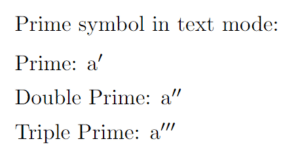 How to write prime "f′(x)" and double prime (x″) in LaTeX? - CodeSpeedy