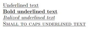 Different types of underline in LaTeX - CodeSpeedy