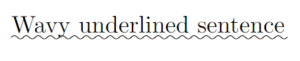 Different types of underline in LaTeX - CodeSpeedy