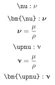 Nu (ν) symbol in LaTeX - CodeSpeedy
