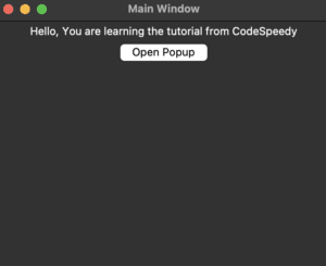 Popup window with input entry in Tkinter - CodeSpeedy