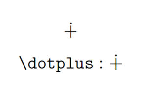 Dot Plus (∔) symbol in LaTeX - CodeSpeedy