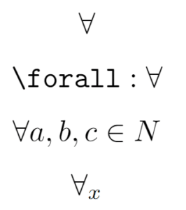 The "For All (∀)" symbol in LaTeX - CodeSpeedy