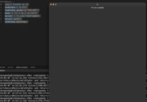 How to set Tkinter Label text through variables - CodeSpeedy