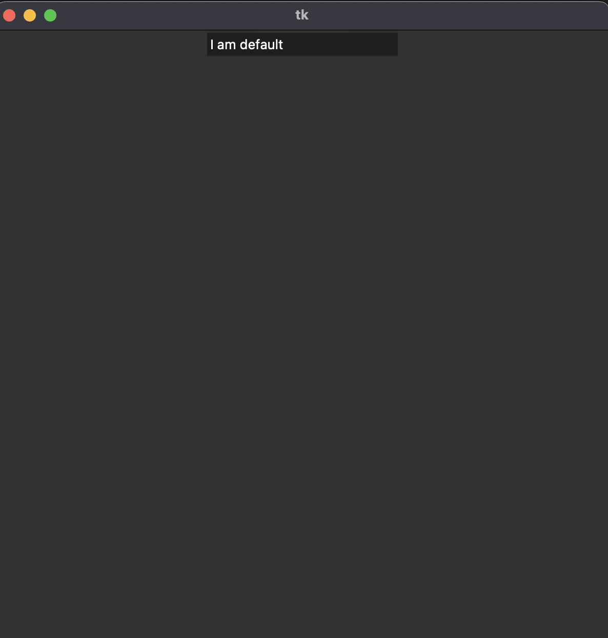 Set default text in Tkinter Entry widget - CodeSpeedy
