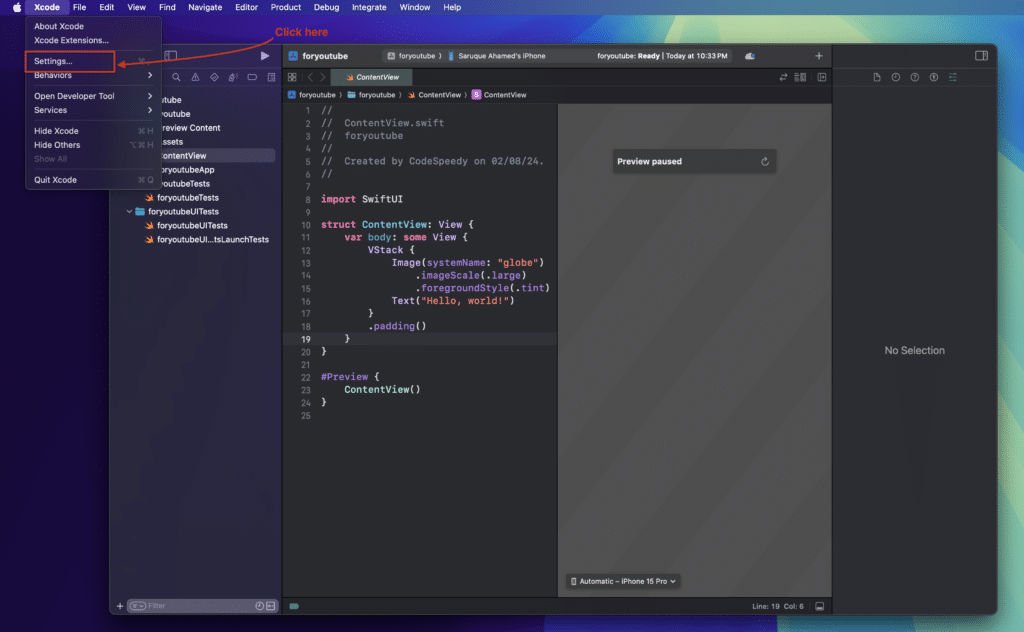 How to download Predictive Code Completion Model in Xcode