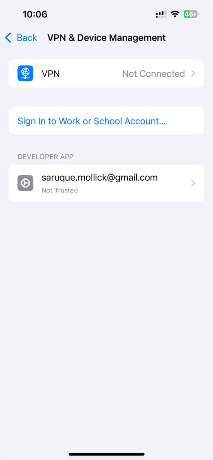 Fix: Untrusted Developer your device management settings do not allow ...