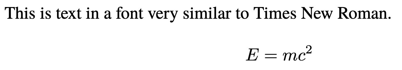 How to use Times New Roman font in LaTeX - CodeSpeedy